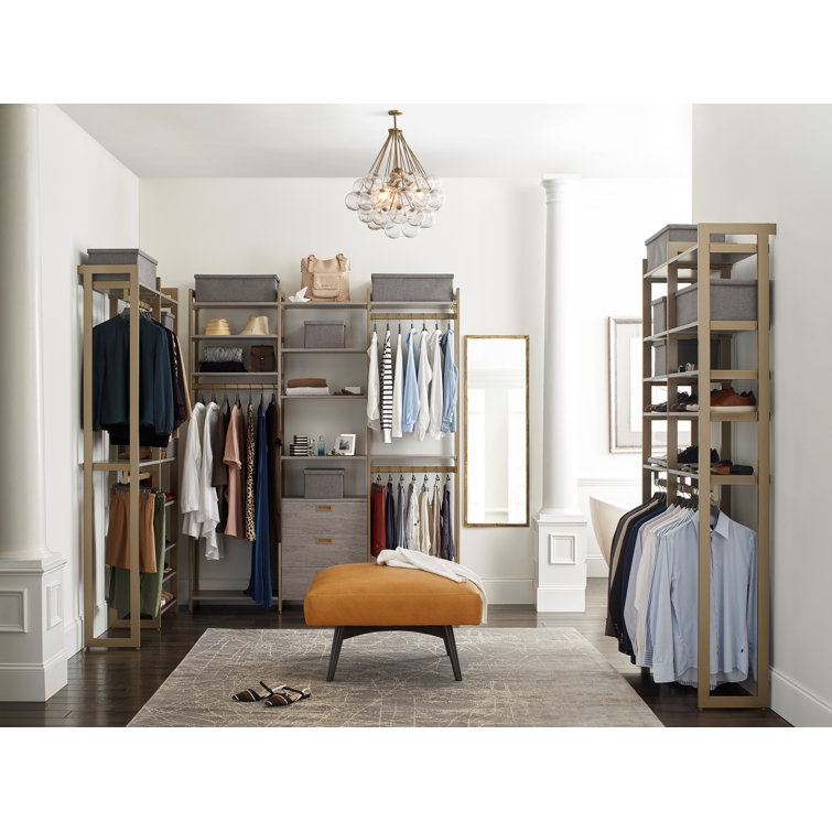 Martha Stewart California Closets® The Everyday System™ 170.25" W 14'' D Closet System Walk-In ...